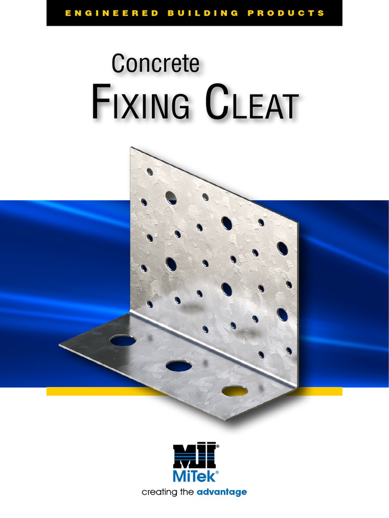Concrete Fixing Cleat | PDF | Screw | Beam (Structure)