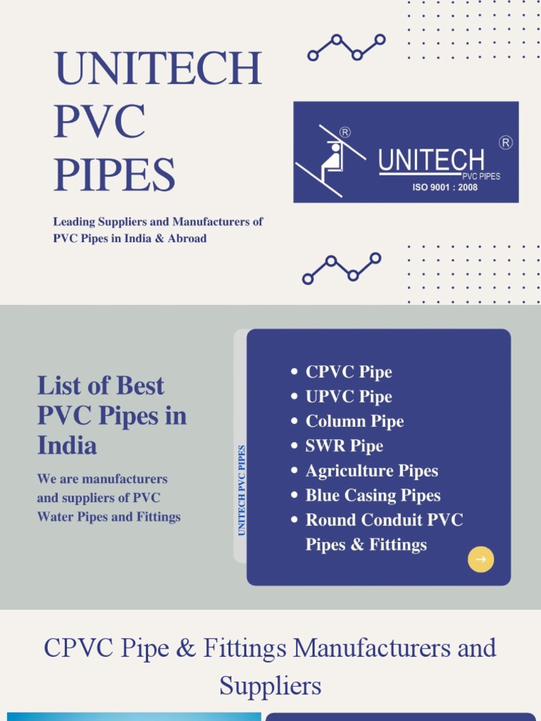 UNITECH PVC PIPES Manufacturers and Suppliers | PDF