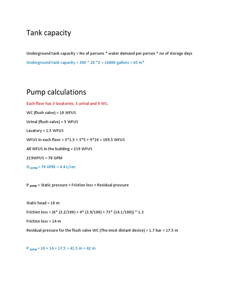 Project Calculations Pdf