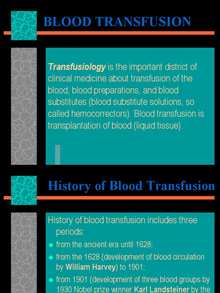 Blood Transfusion | Download Free PDF | Blood Type | Blood Transfusion