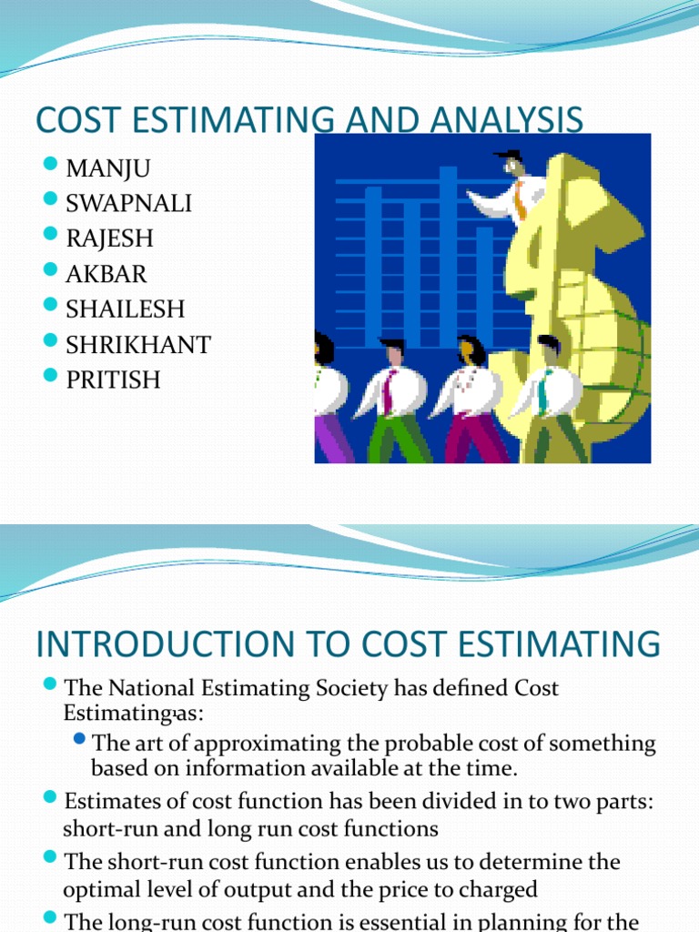 Cost Estimating and Analysis Guide | PDF | Long Run And Short Run ...