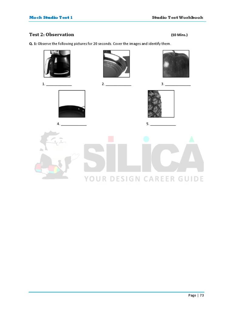 Nid Studio Test Mock Observation Test | PDF