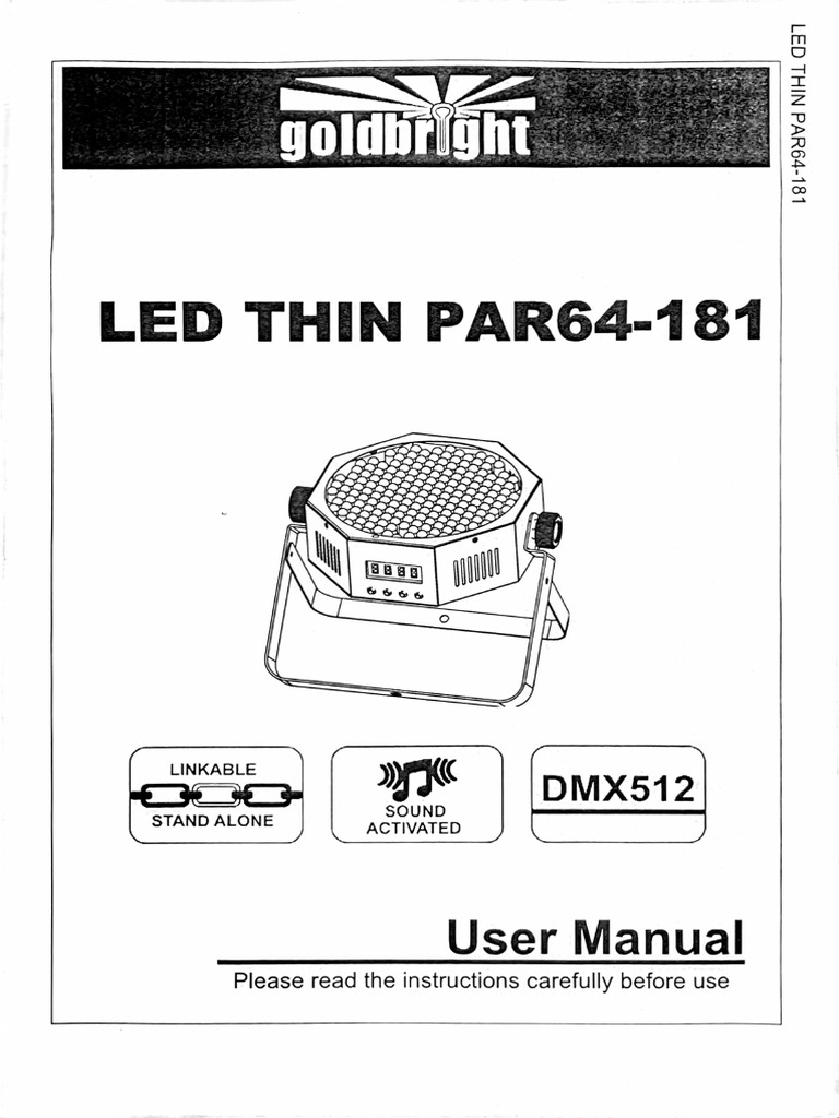 LED Thin PAR64 User Manual | PDF | Electrical Connector | Manufactured ...