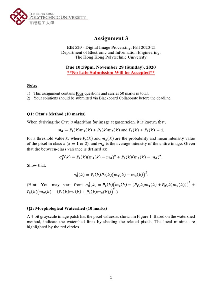 (EIE529) Assignment 3 | PDF | Combinatorics | Mathematical Relations