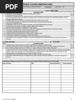 Audit Opening Meeting Guide | PDF | Audit | Iso 9000