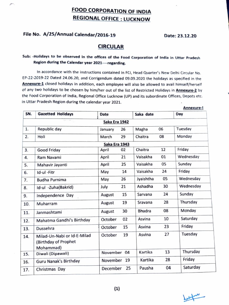 Corporation Regional Office: Lucknow: India | PDF | Religious Holidays ...
