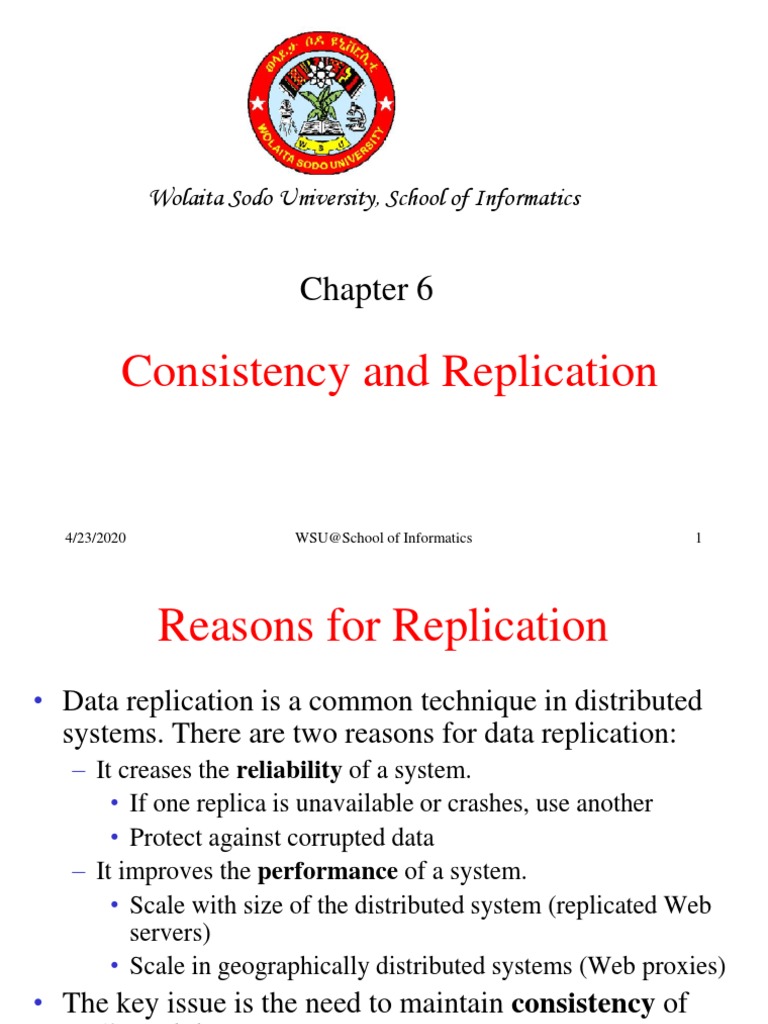 Chapter 6 Consistency And Replication Pdf Replication Computing Object Computer Science 