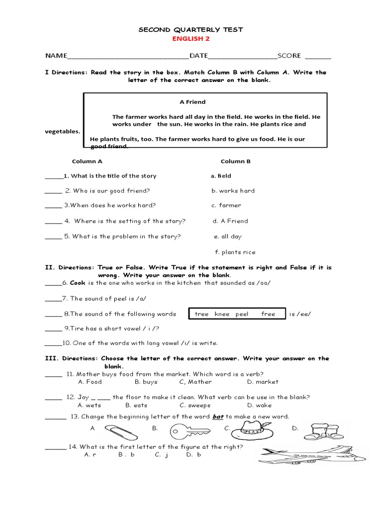 PT - English 2 - Q2 | PDF | Syntax | Language Mechanics