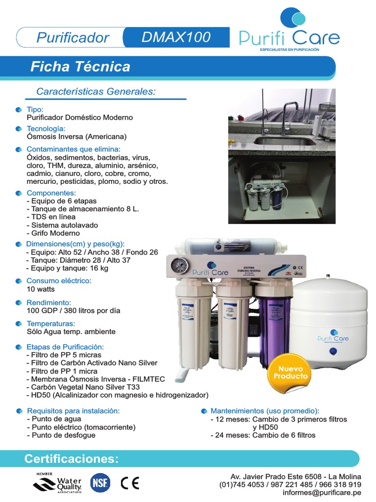 Ficha Técnica DMAX100 | PDF
