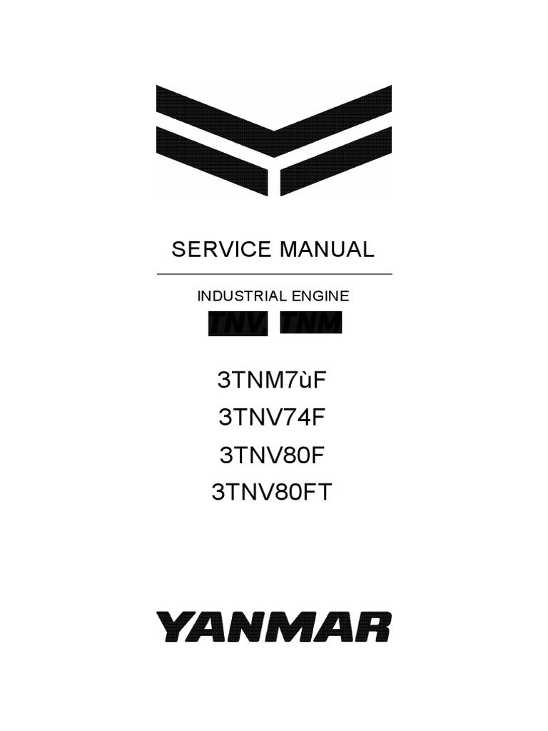 Motores 3TNM74F, 3TNV74F, 3TNV80F, 3TNV80FT | PDF | Diesel Engine | Engines