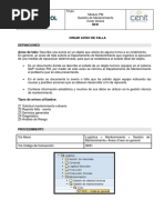Creación de Aviso en SAP PM - IH01 | PDF | Informática