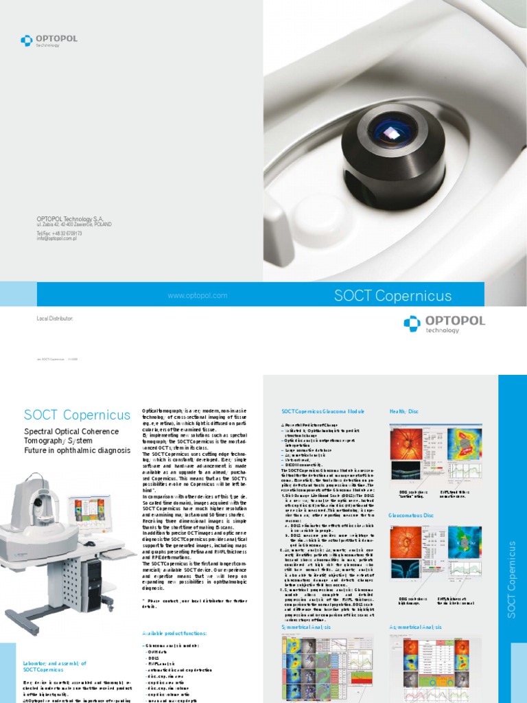 SOCT Copernicus: OPTOPOL Technology S.A | PDF | Retina | Vision