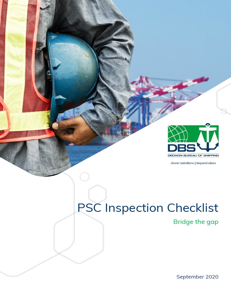 DBS PSC Inspection Checklist Sept 2020 | PDF | Occupational Safety And ...