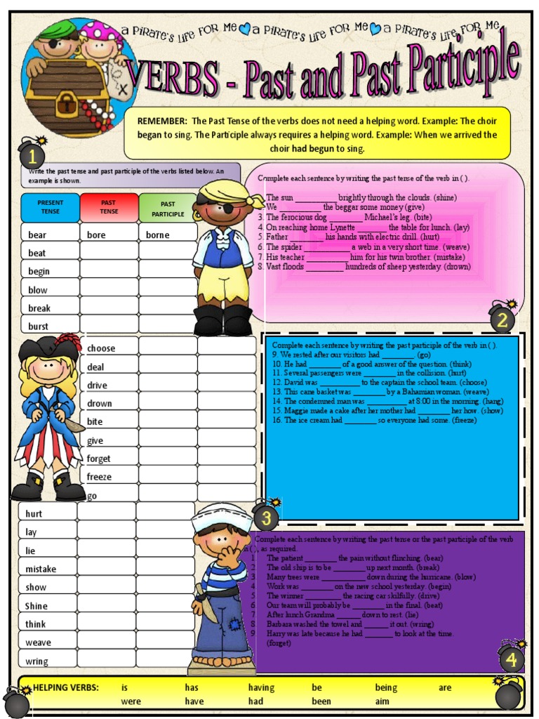 Present and Past Participle | PDF | Verb | Grammatical Tense