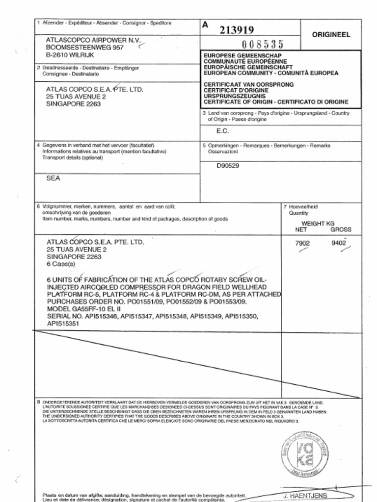Air Compressor GA 55 | PDF