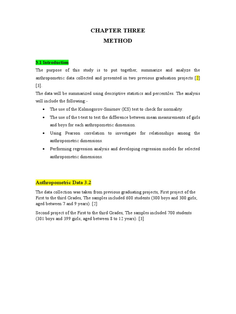 CHAPTER THREE - Method | PDF | Elbow | Musculoskeletal System