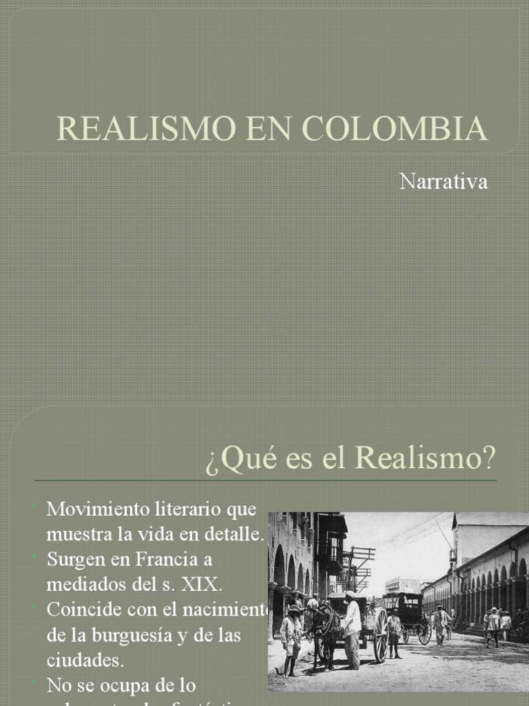 Realismo en Colombia | PDF | Realismo literario | Narrativa