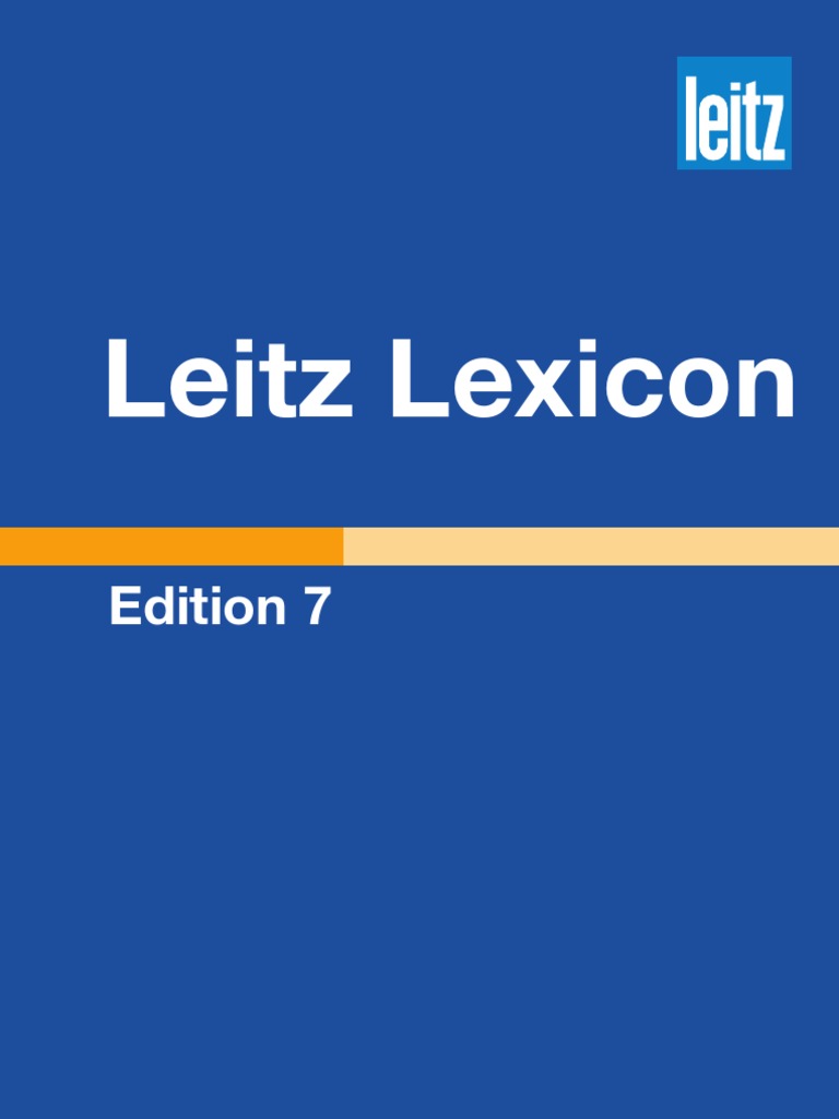 Leitz Lexicon v7 | PDF | Machine Tool | Sustainability