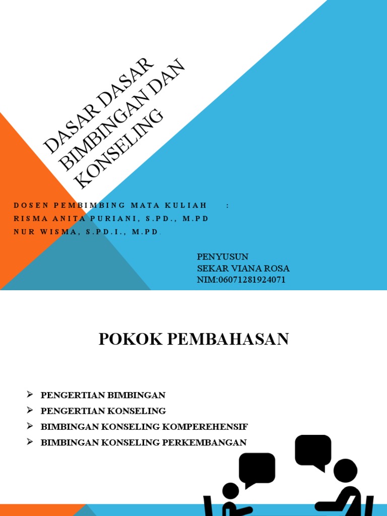 Dasar Dasar Bimbingan Dan Konseling | PDF