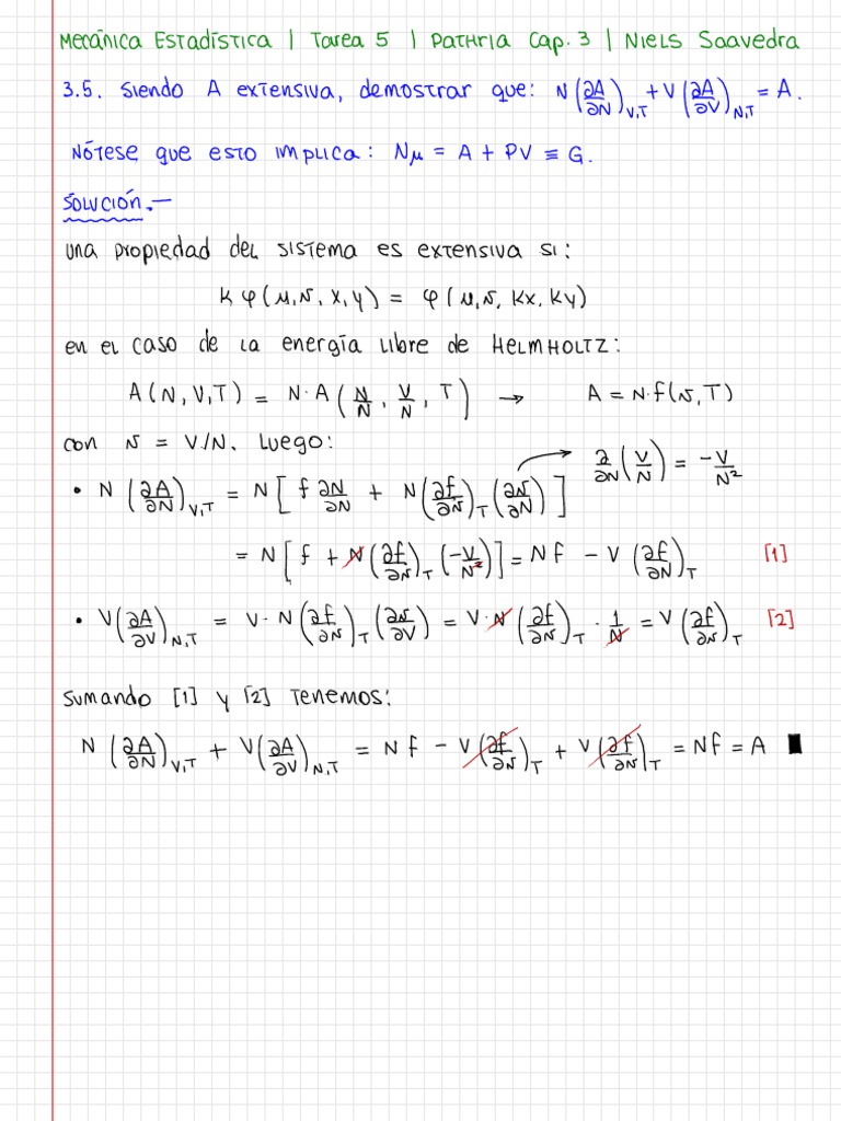 Pathria Solution CH 3 | PDF