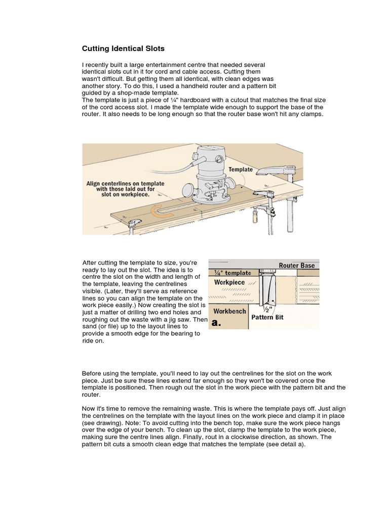 Cutting Identical Slots | PDF