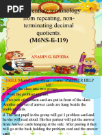 Differentiate Terminating From Repeating, Non-Terminating Decimal ...