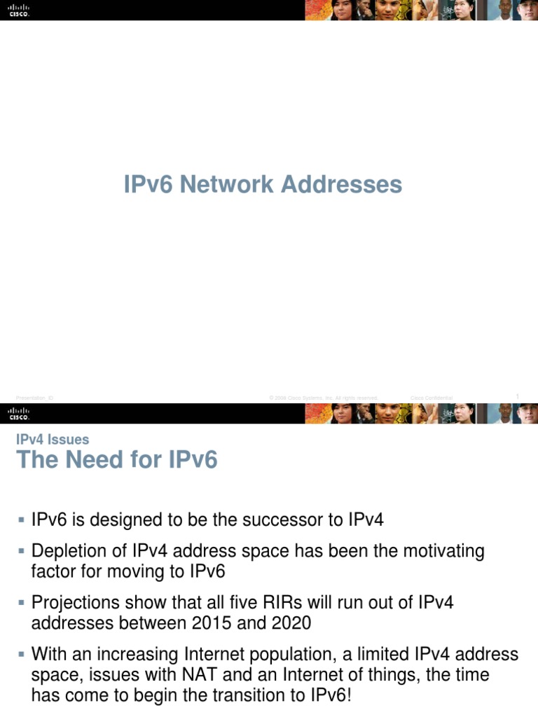 Ipv6 Network Addresses: Presentation - Id © 2008 Cisco Systems, Inc ...