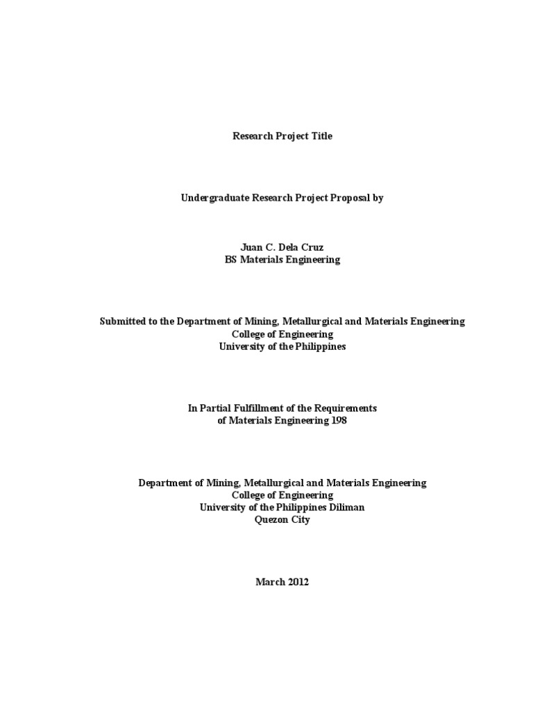 Form 198-4 (Proposal, Prelim Pages) | PDF | Ultrasound | Chemistry