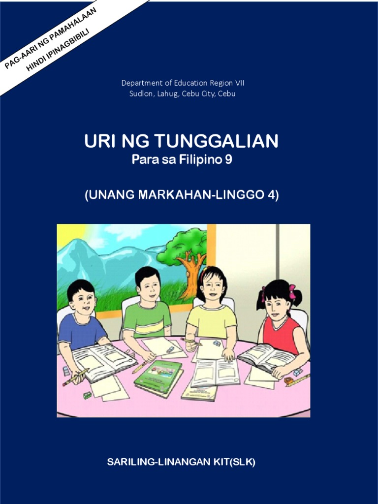 SLK Fil 9 Q1 Week 4 Uri NG Tunggalian | PDF