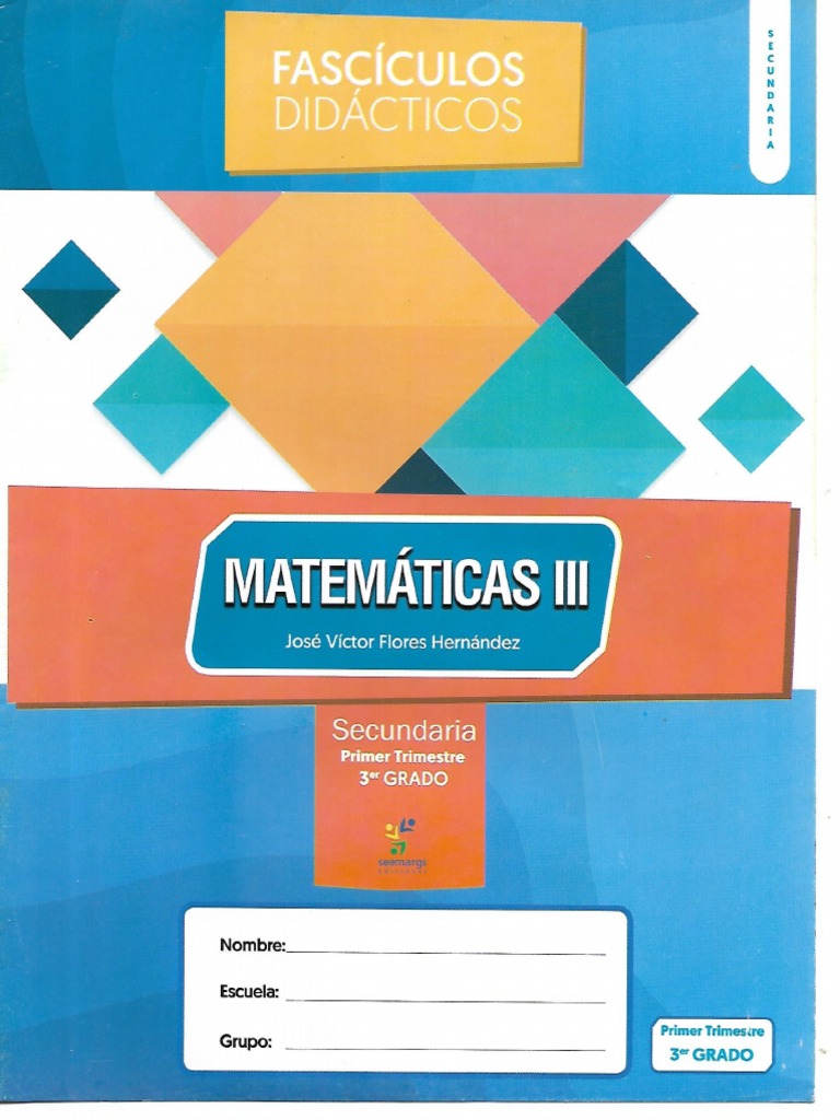 31 Fasciculo Sec. 3ero Matematicas 1er. | PDF