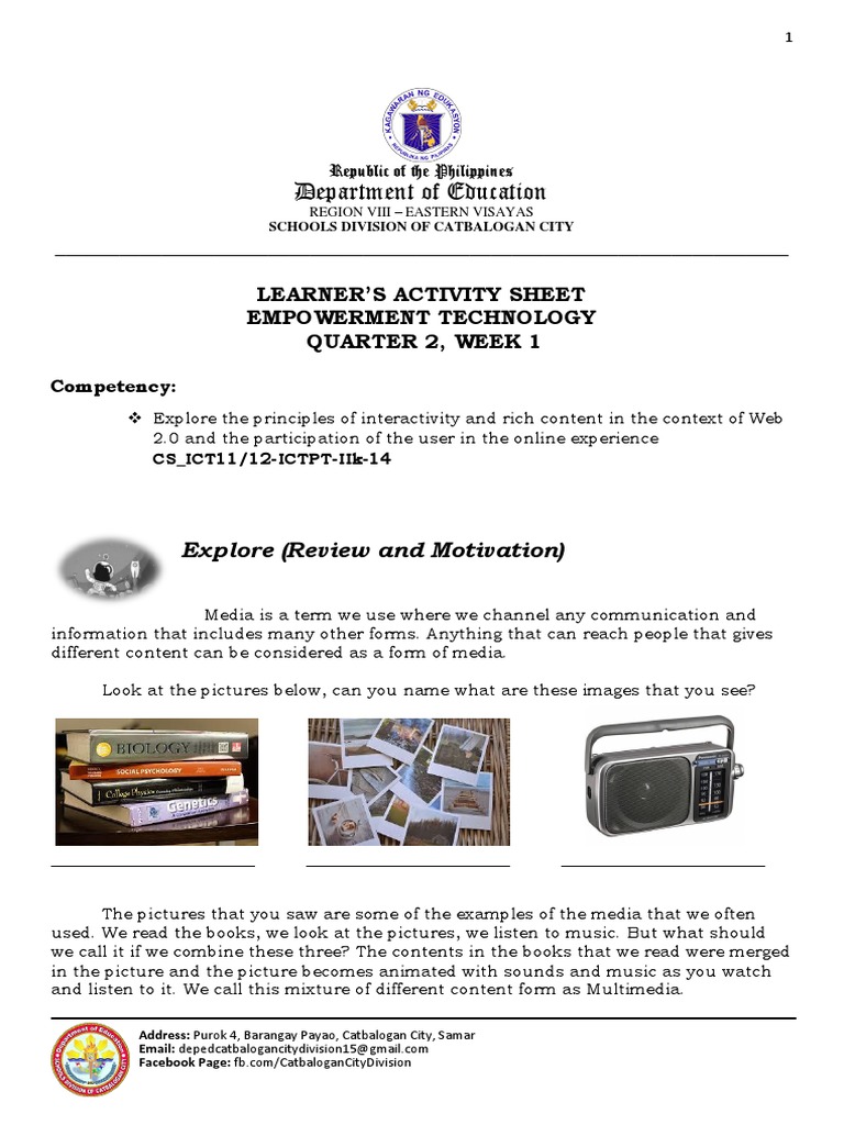 Exploring the Principles of Interactivity and Rich Content Through Multimedia | PDF | Multimedia ...