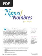 Names Nombres by Julia Alvarez | PDF | Poetry