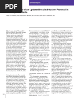 Yale Insulin Infusion Protocol | PDF | Insulin | Intravenous Therapy