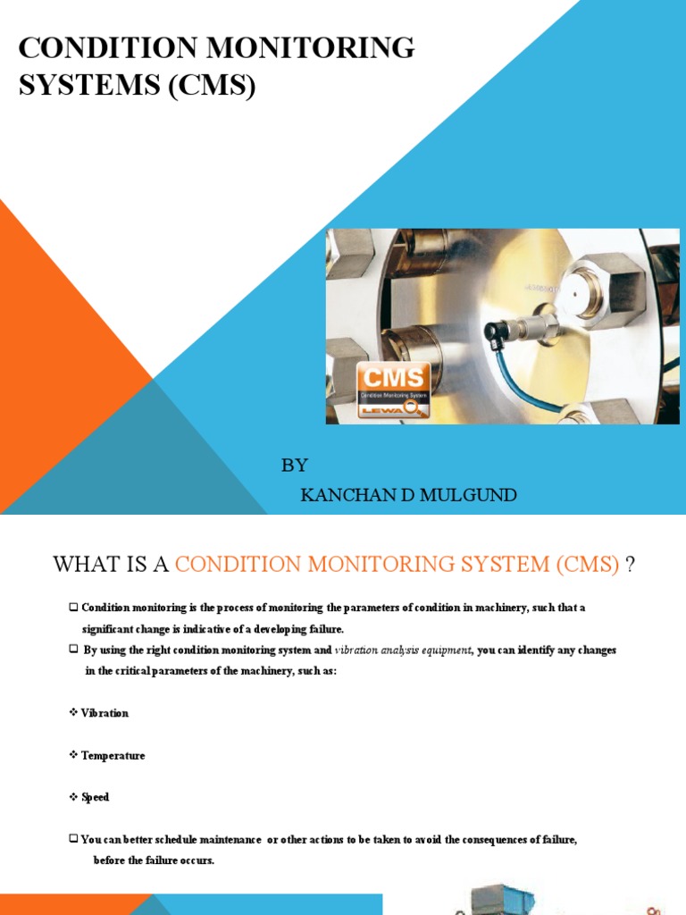 Condition Monitoring Systems (CMS) | PDF | Nature | Systems Science