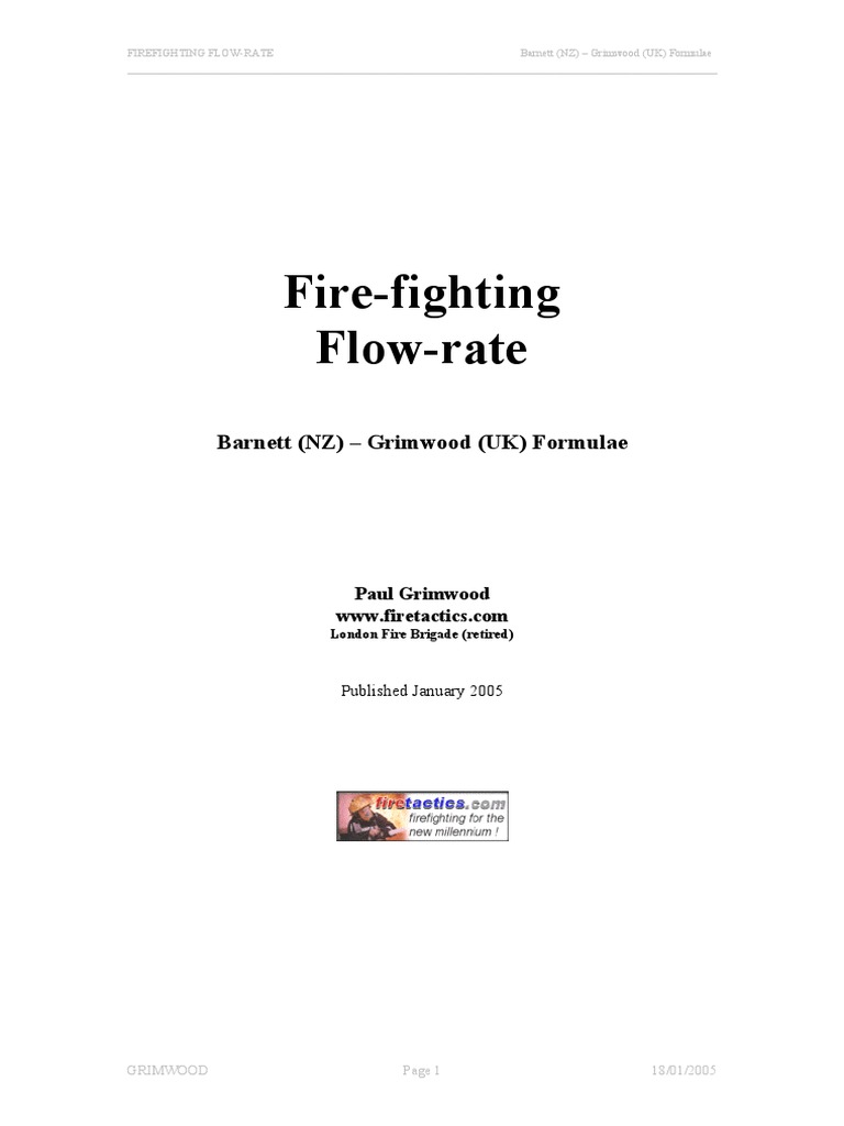 Firefighting Flow-Rate Optimization Guide | PDF | Firefighting | Fires