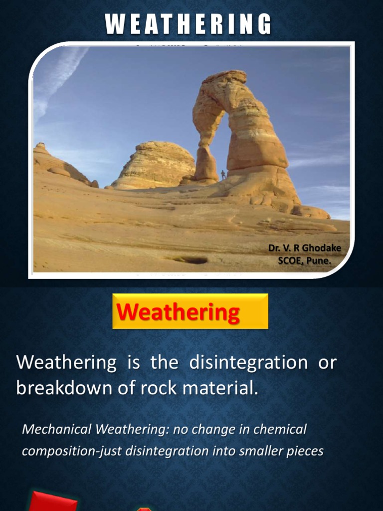 An Overview of Mechanical and Chemical Weathering Processes | PDF ...