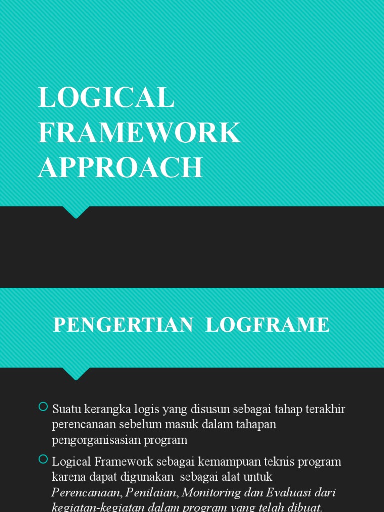 2020-Logical Framework Approach | PDF