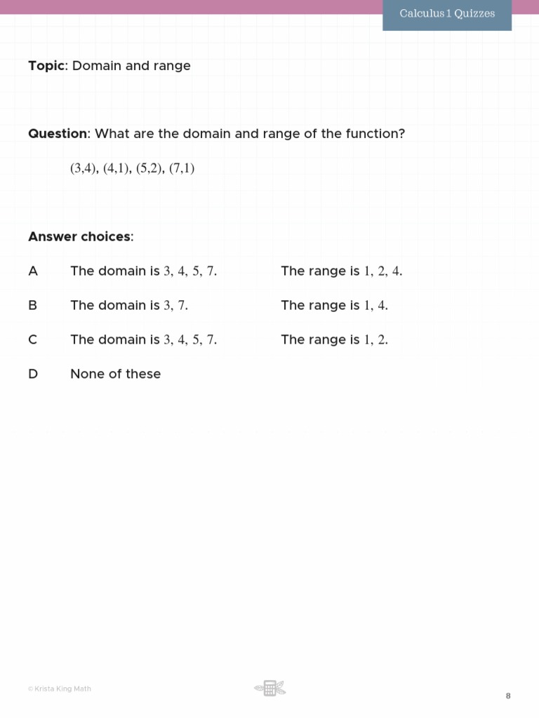Topic: Domain and Range | PDF | Function (Mathematics) | Functions And Mappings