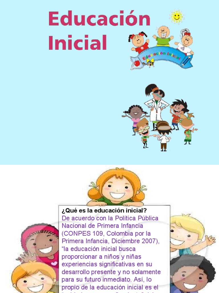 Educación Inicial | PDF | Educación de la primera infancia | Infancia