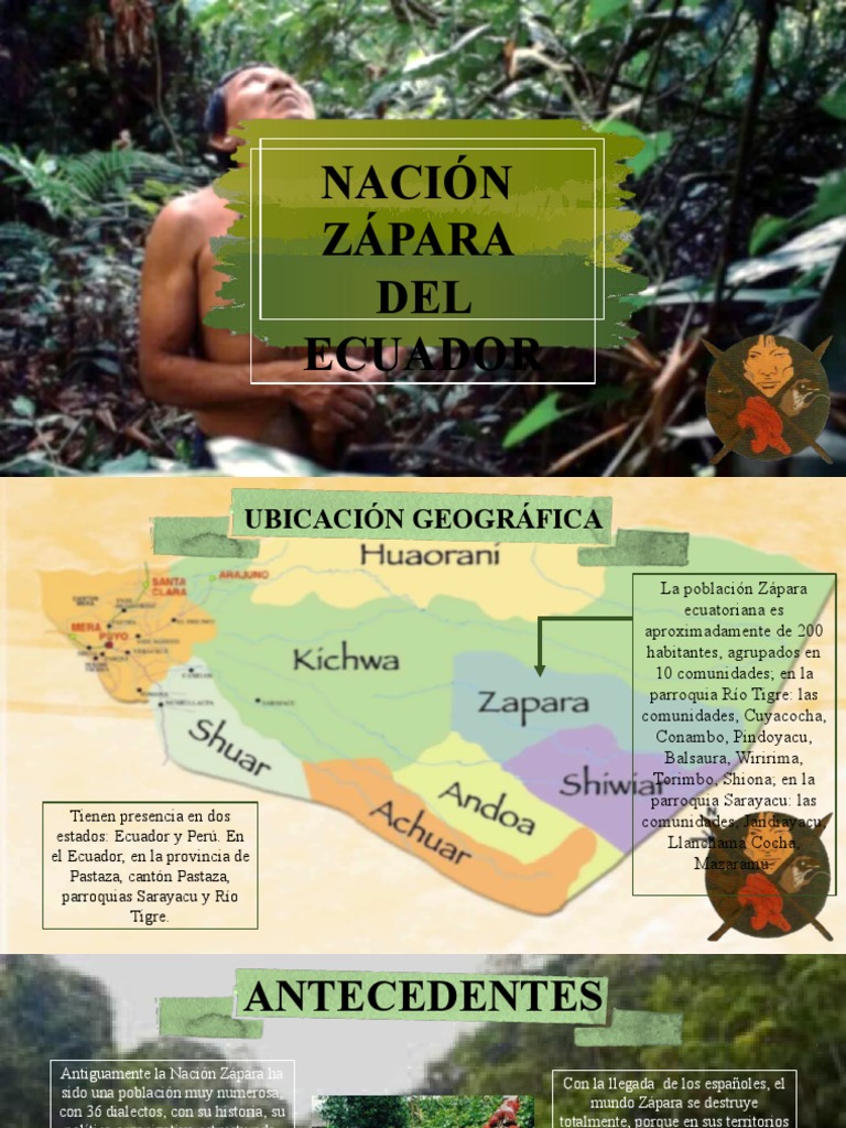 Cultura y ubicación del pueblo Zápara | PDF | Ecuador | Nación
