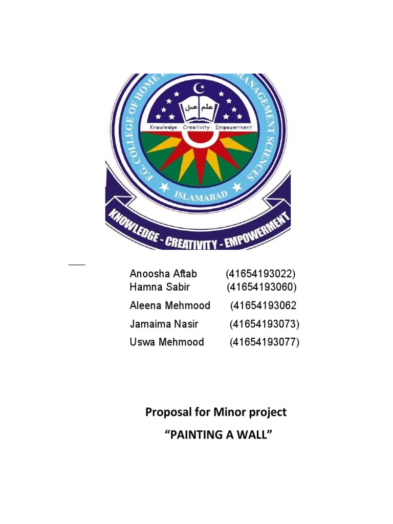 Proposal For Minor Project "Painting A Wall" | PDF
