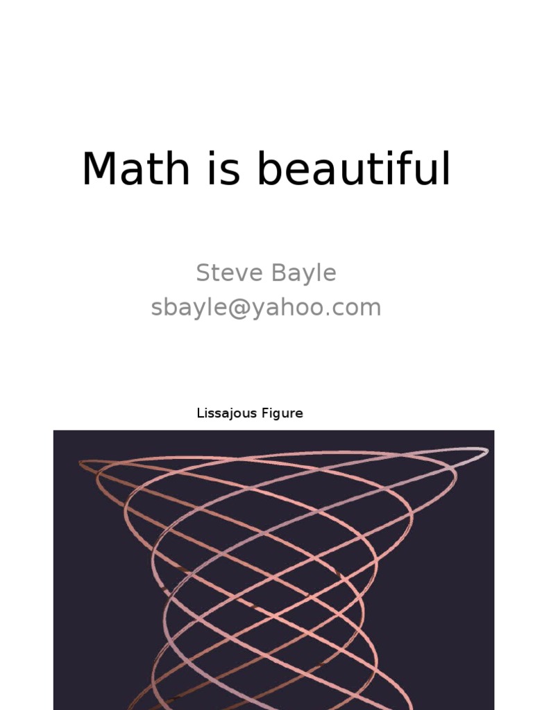 Exploring Math's Visual Beauty | PDF