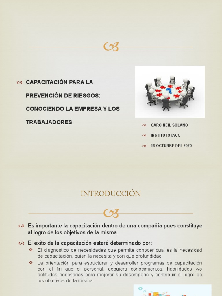 Capacitación en Prevención de Riesgos | PDF | Cuestionario | Evaluación