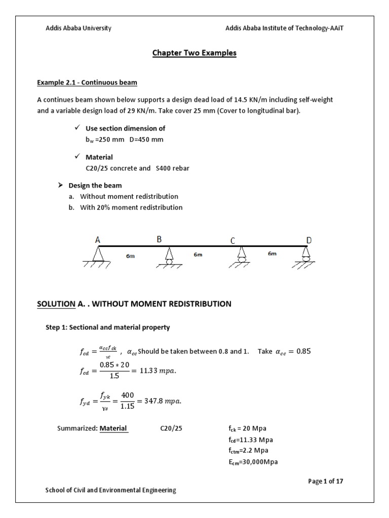 Chapter Two Example 1 | PDF | Bending | Solid Mechanics