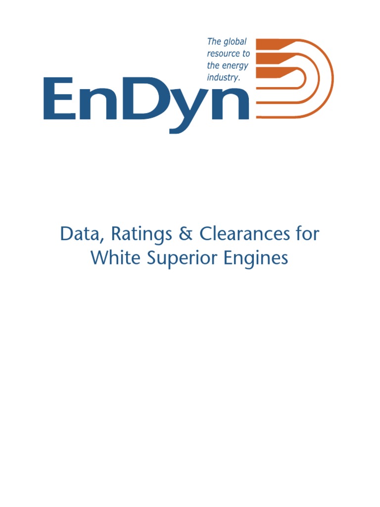 Data, Ratings & Clearances For White Superior Engines | PDF
