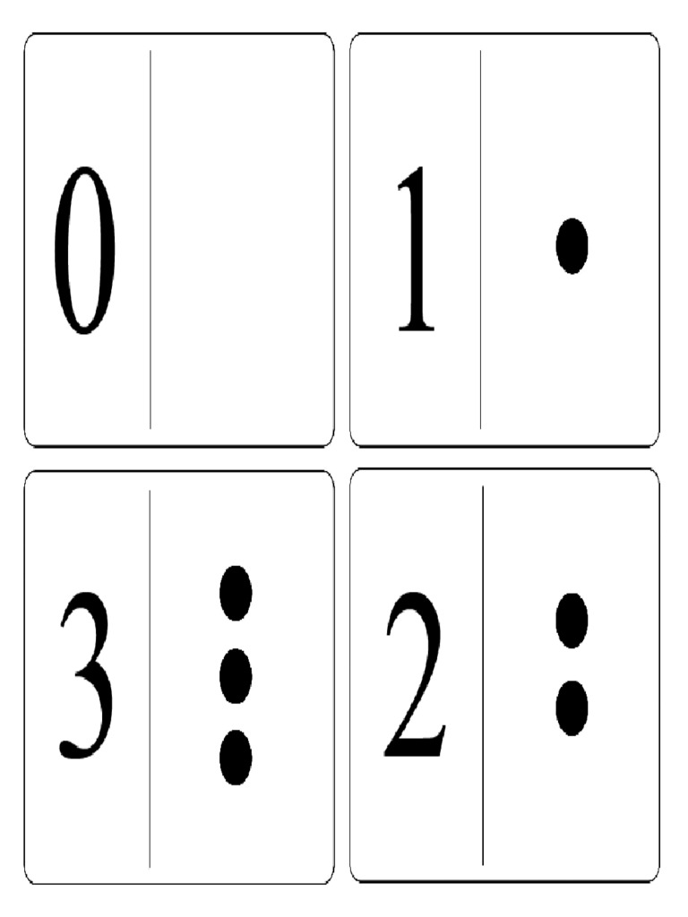 Number Dot Cards | PDF