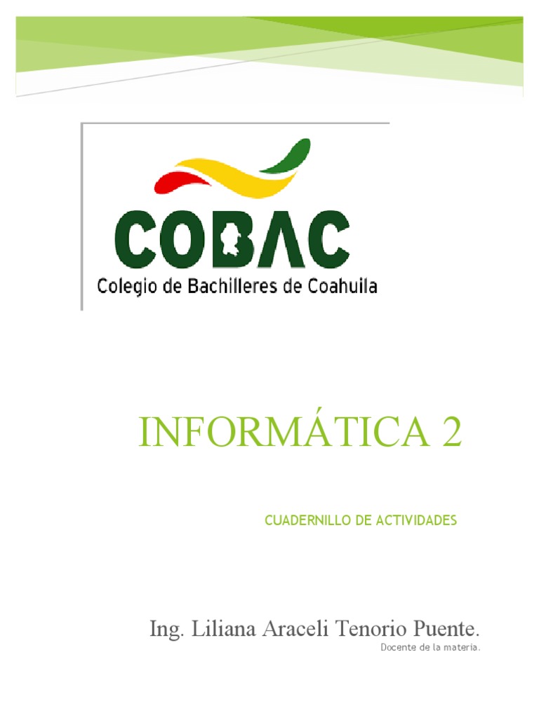 Manual de Informática 2 | PDF | Algoritmos | Software