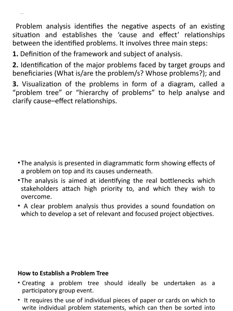 Problem Tree Pdf Water Pollution Pollution