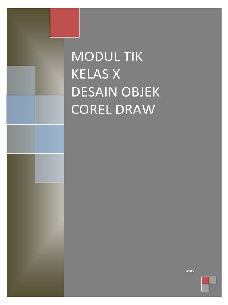 Modul Tik Kelas X Desain Objek Corel Draw | PDF