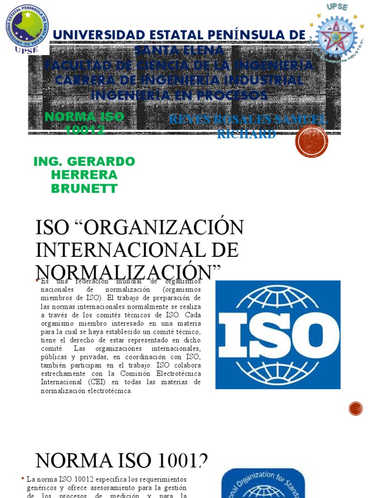 Norma Iso 10012 - 2003 | PDF | Organización internacional para la estandarización | Calidad ...